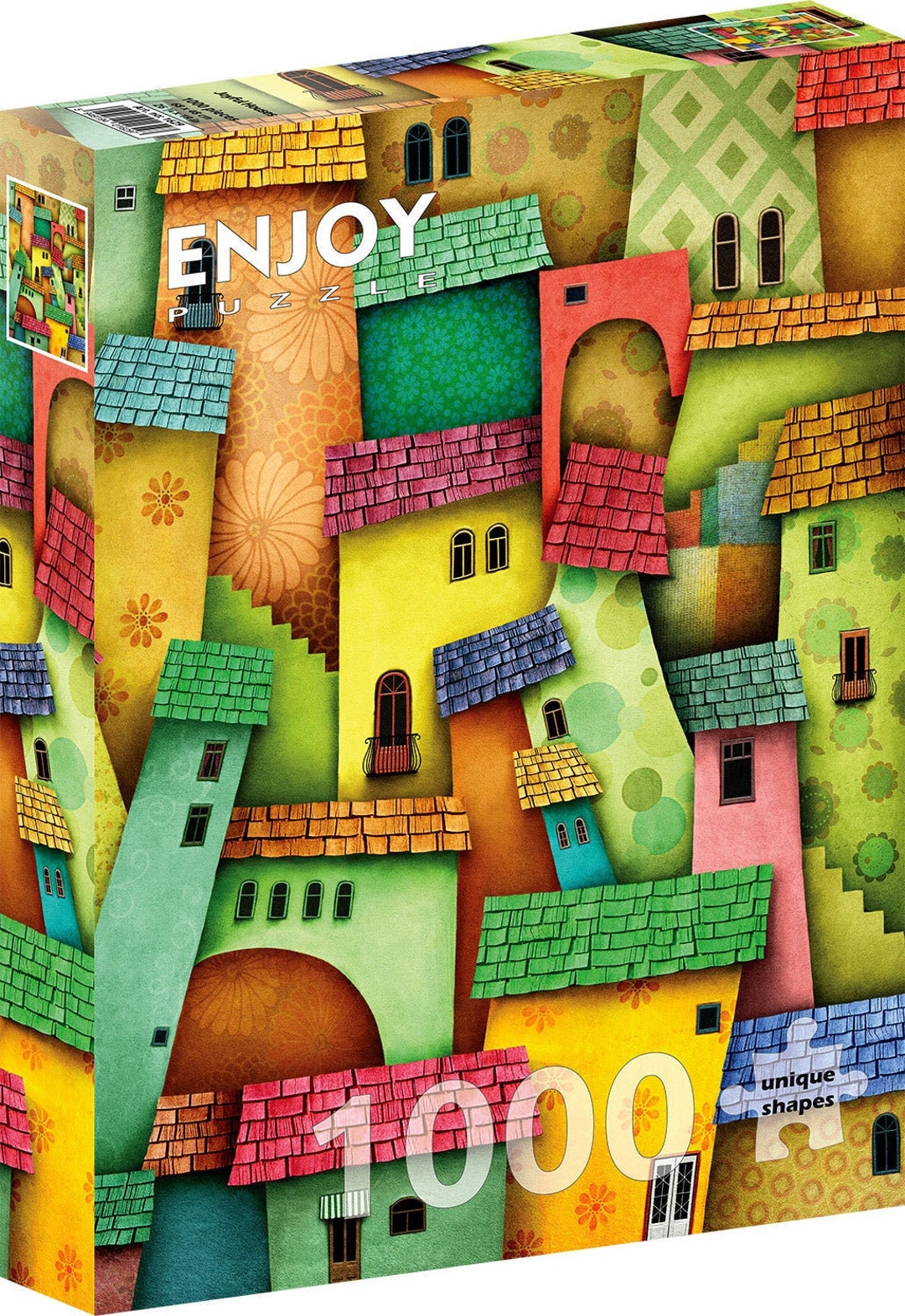 1000 Pieces Jigsaw Puzzle - Joyful Houses - Etsy