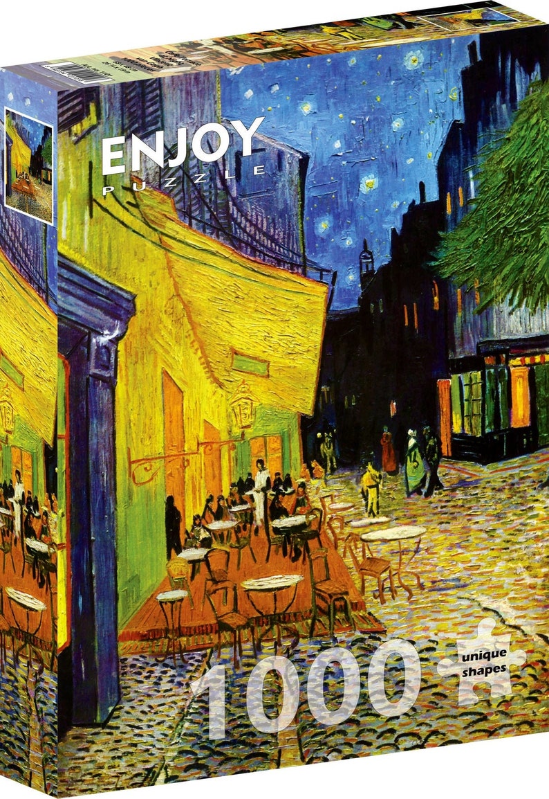 1000 Pieces Jigsaw Puzzle - Vincent Van Gogh: Cafe Terrace at Night - Etsy