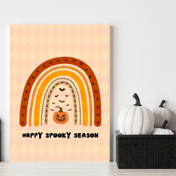 Happy Spooky Season Printable Halloween Greeting Card - Etsy