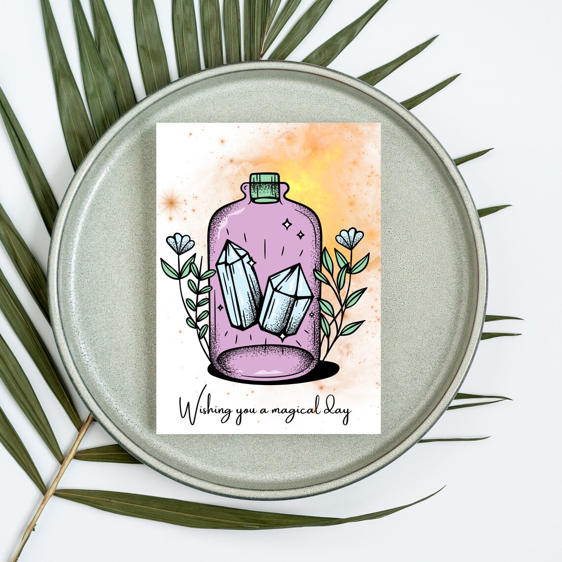 Wishing You a Magical Day Printable Card, Witchy Cards, Witchy ...
