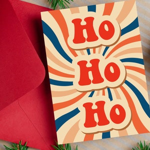 Retro Christmas Card - Printable Cards, Printable Greeting Cards ...