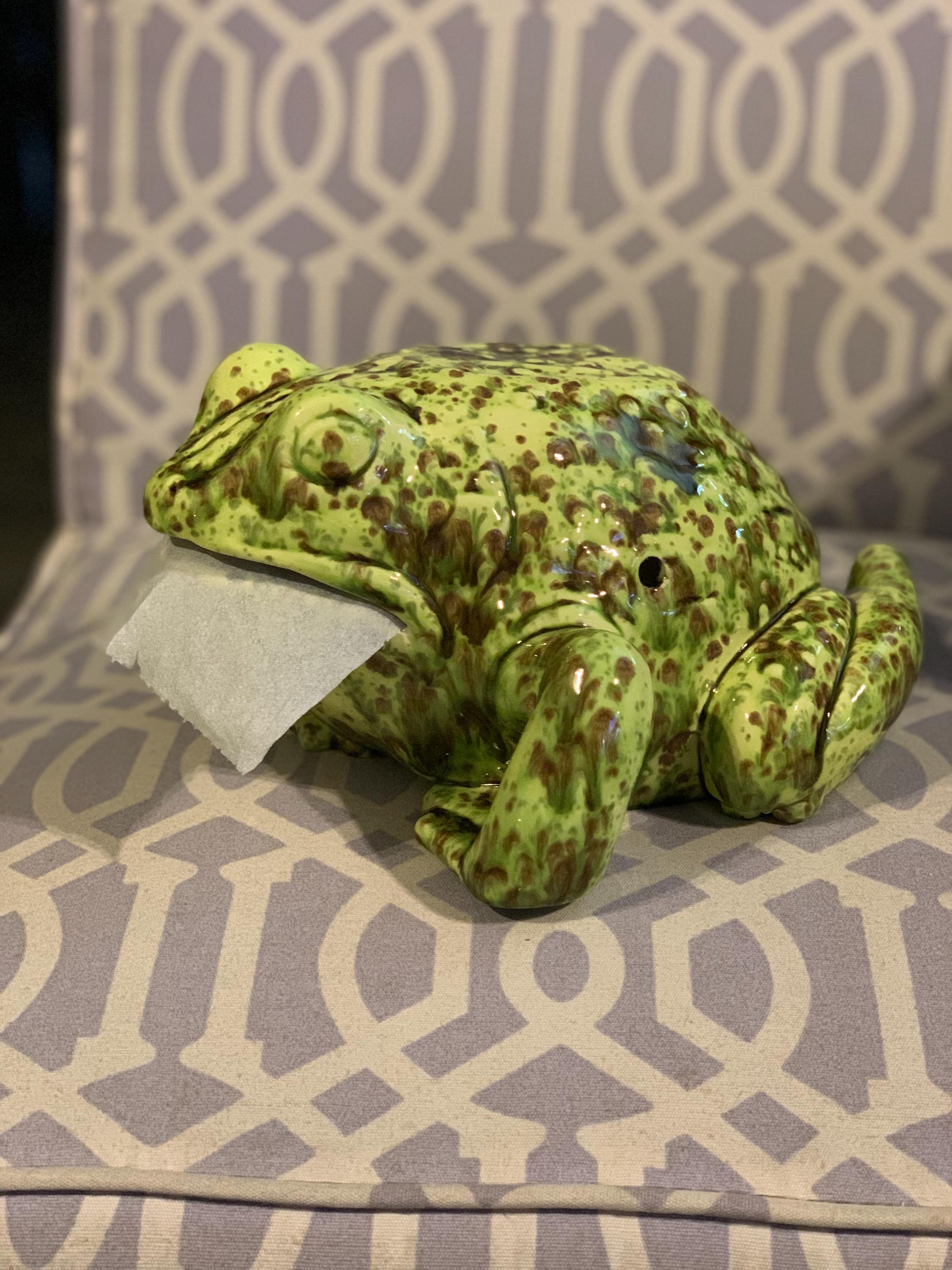 Toilet Paper Ceramic Frog Dispenser - Etsy
