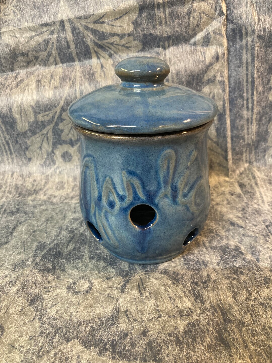 Glazed Ceramic Garlic Pot - Etsy