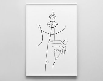 Finger Hush Lips - Etsy