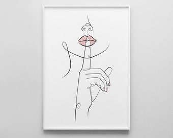 Finger Hush Lips - Etsy