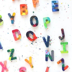 Rainbow Crayons Letters, Numbers & Puzzles - Etsy