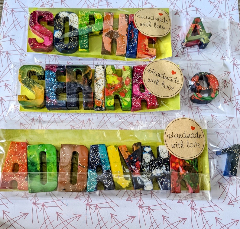 Rainbow Crayons Letters, Numbers & Puzzles - Etsy