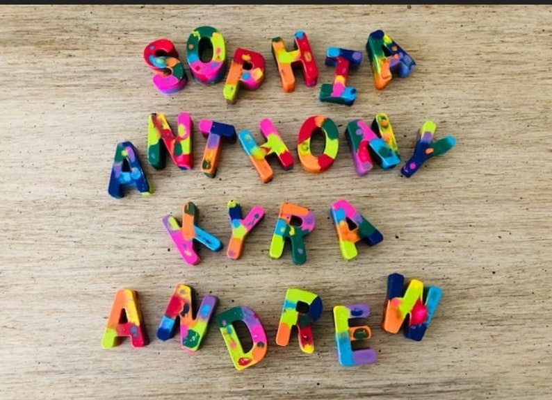Rainbow Crayons Letters, Numbers & Puzzles - Etsy