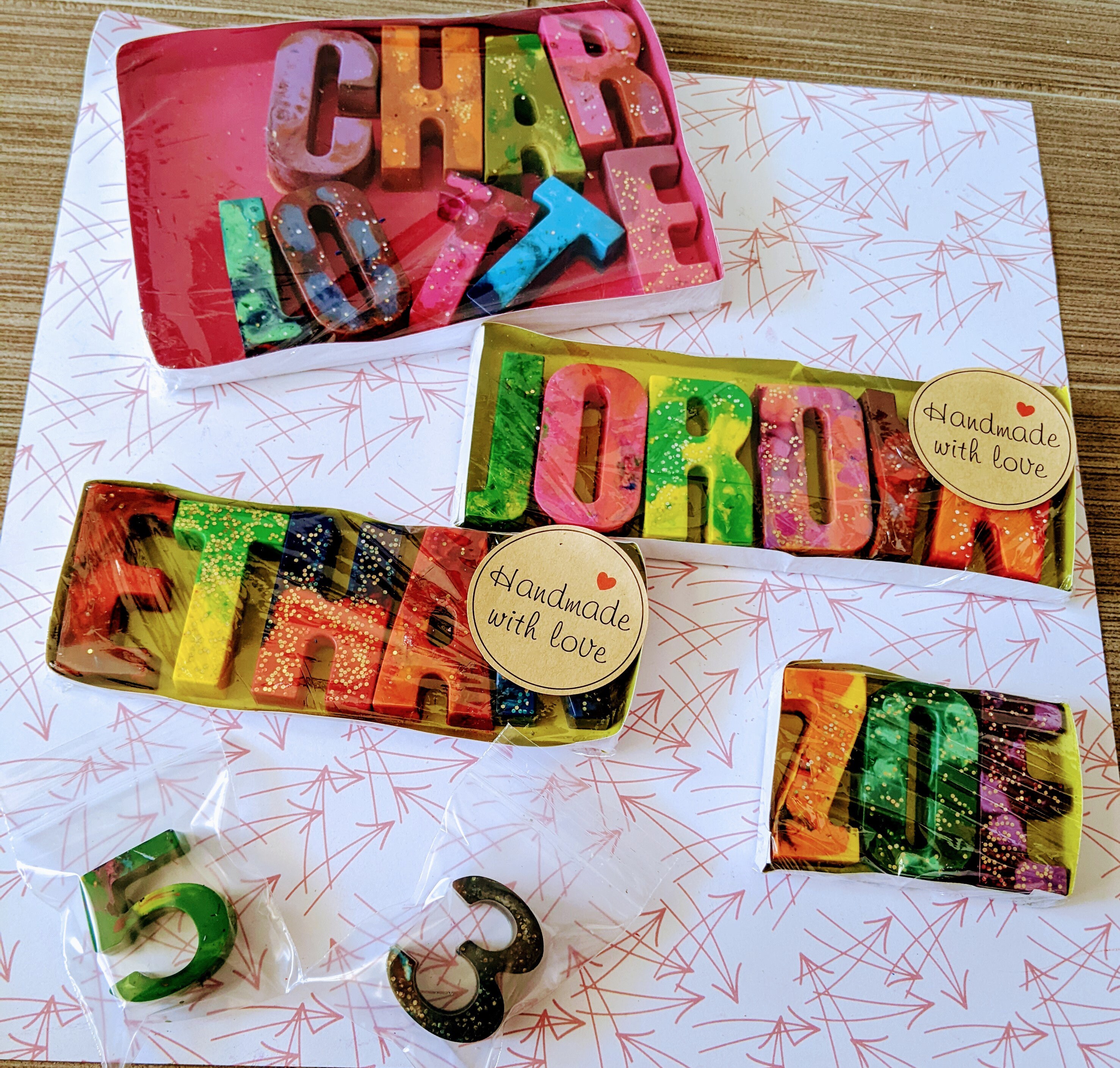Rainbow Crayons Letters, Numbers & Puzzles - Etsy