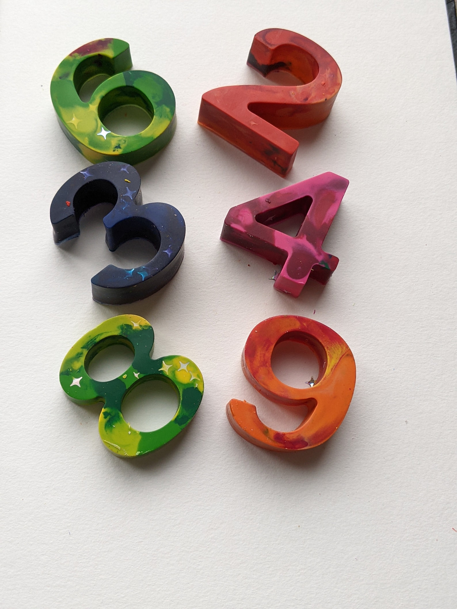 Rainbow Crayons Letters, Numbers & Puzzles - Etsy