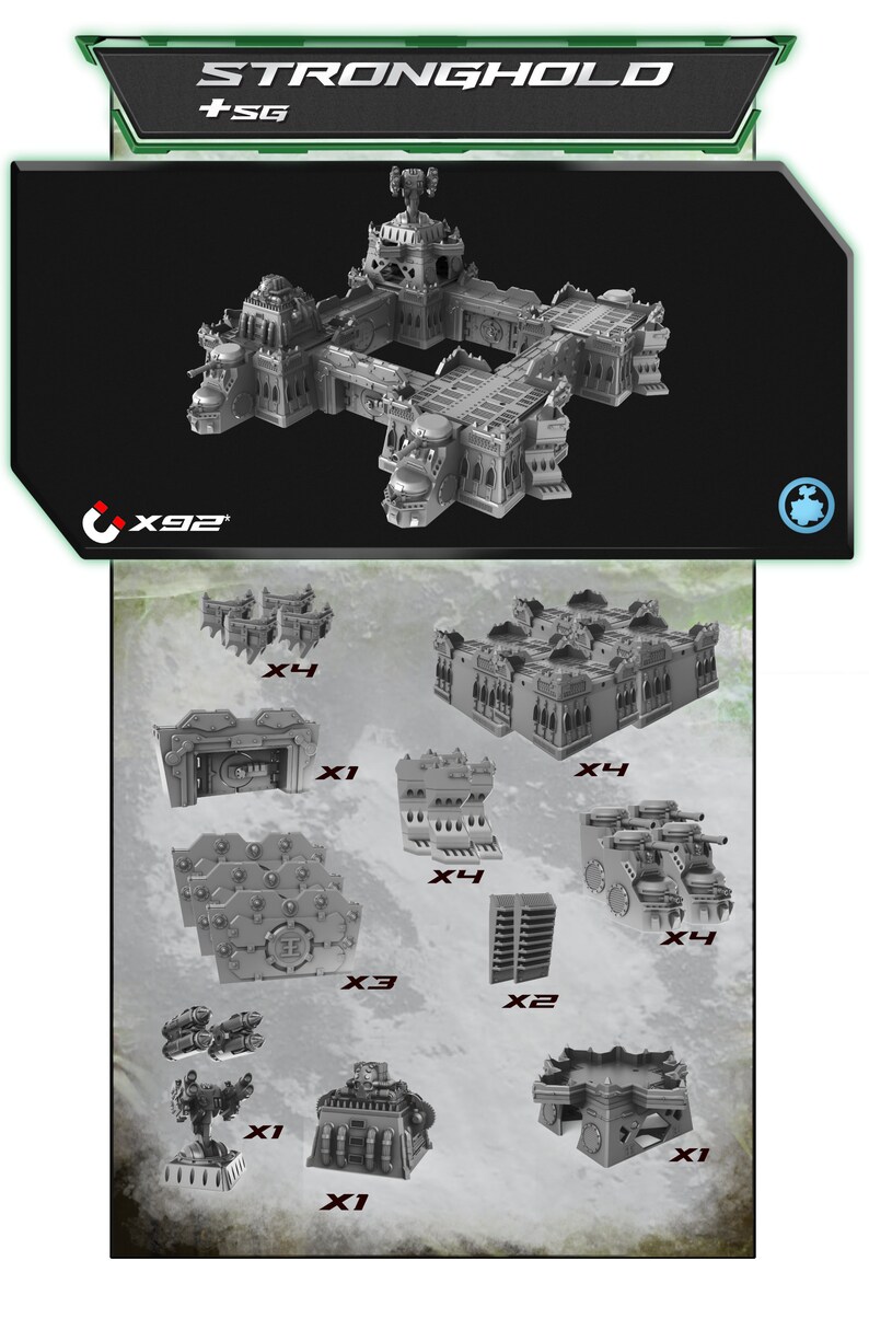 Stronghold Set Forge Endless Battlefields With Magnetic Mastery - Etsy
