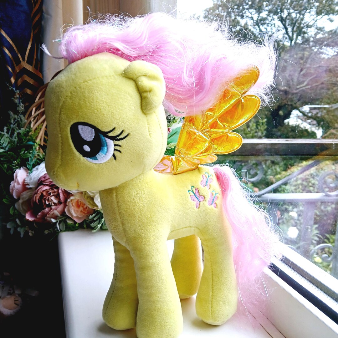 FLUTTERSHY 11 Large My Little Pony Gorgeous Lemon TY Beanie Sparkle ...