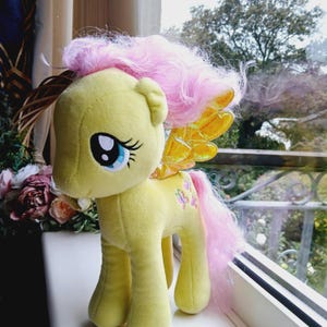 FLUTTERSHY 11 Large My Little Pony Gorgeous Lemon TY Beanie Sparkle ...