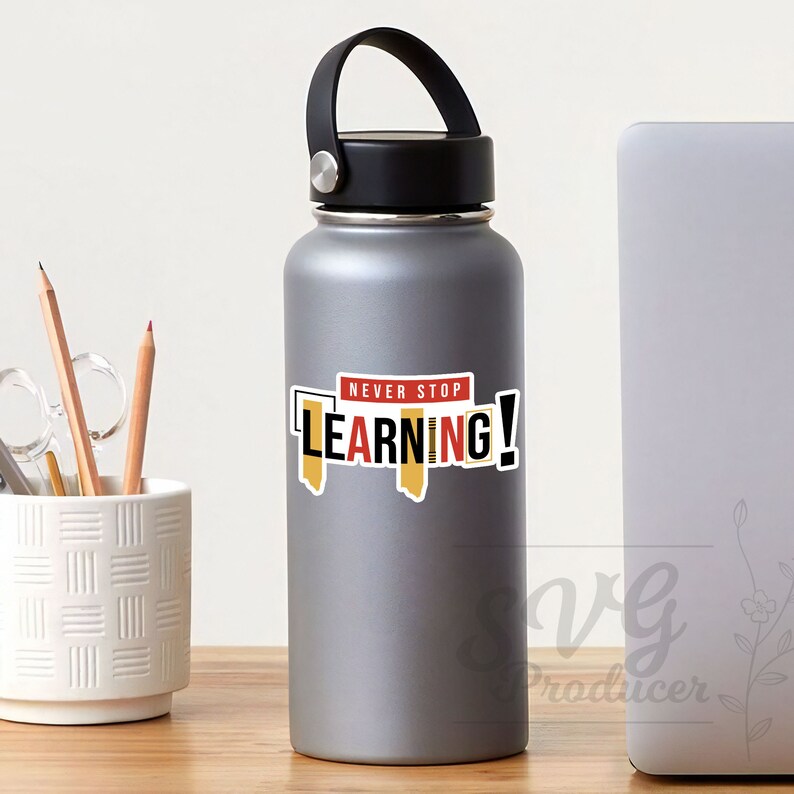 Imprimible Never Stop Learning SVG Teacher Quote Shirt Never - Etsy México