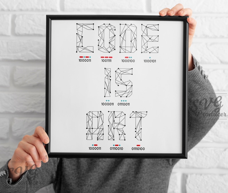 Code is Art Software Developer SVG Computer Engineer - Etsy