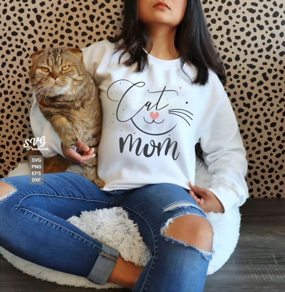 Cat Mom SVG Mom Life SVG Cat Mama SVG Love Cat Mom Svg - Etsy