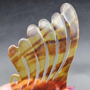Antique Edwardian to 1930s Art Deco Torty Celluloid Curved Hair Comb ...