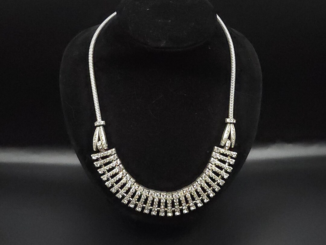 Vintage Unsigned Esha Randel Art Deco Style Schreiber & Hiller Paste ...