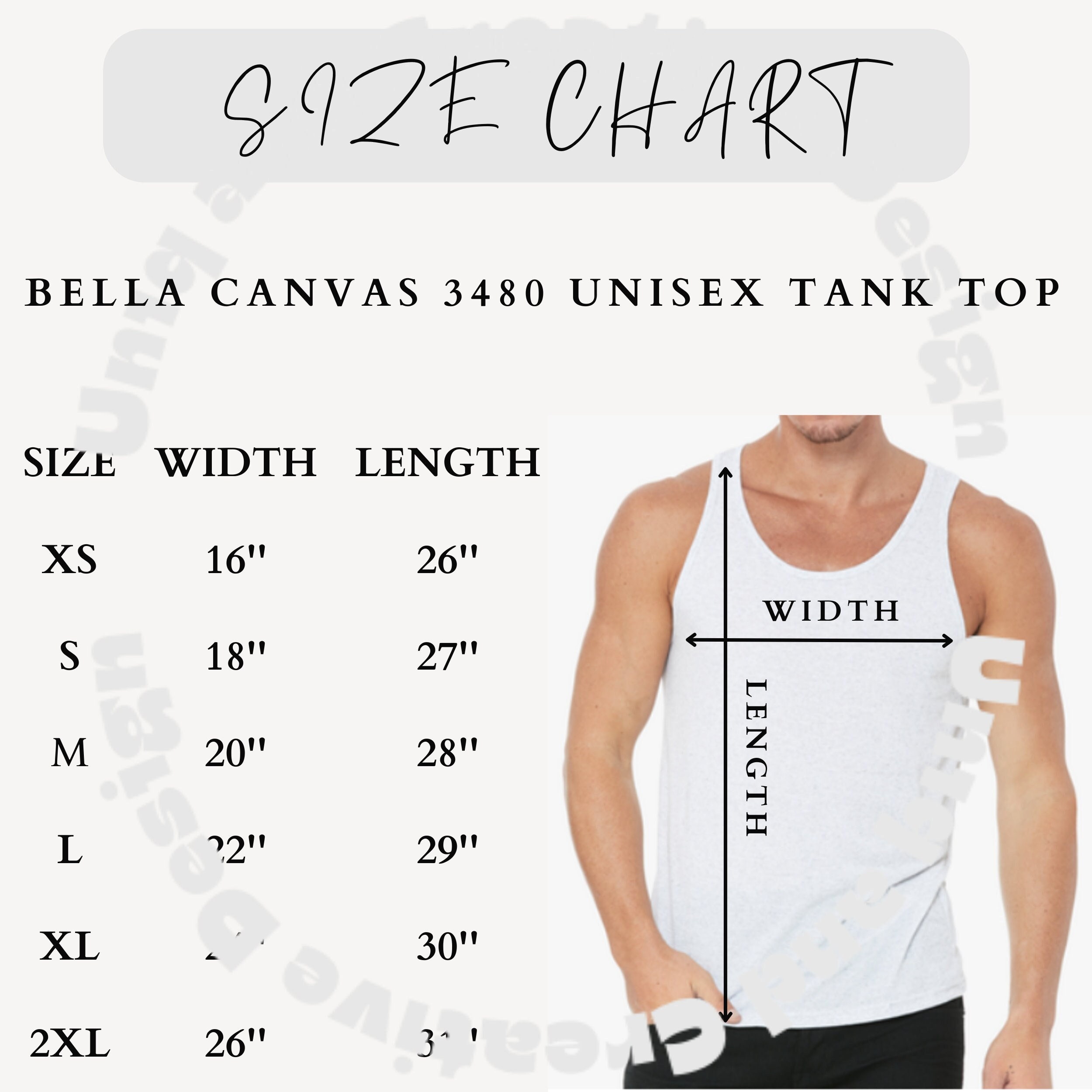Bella Canvas Size Chart Bella Canvas 3480 Size Chart Bella Canvas ...