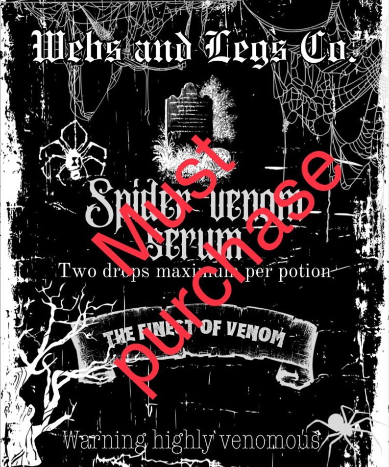 Potion Bottle Labels - Etsy