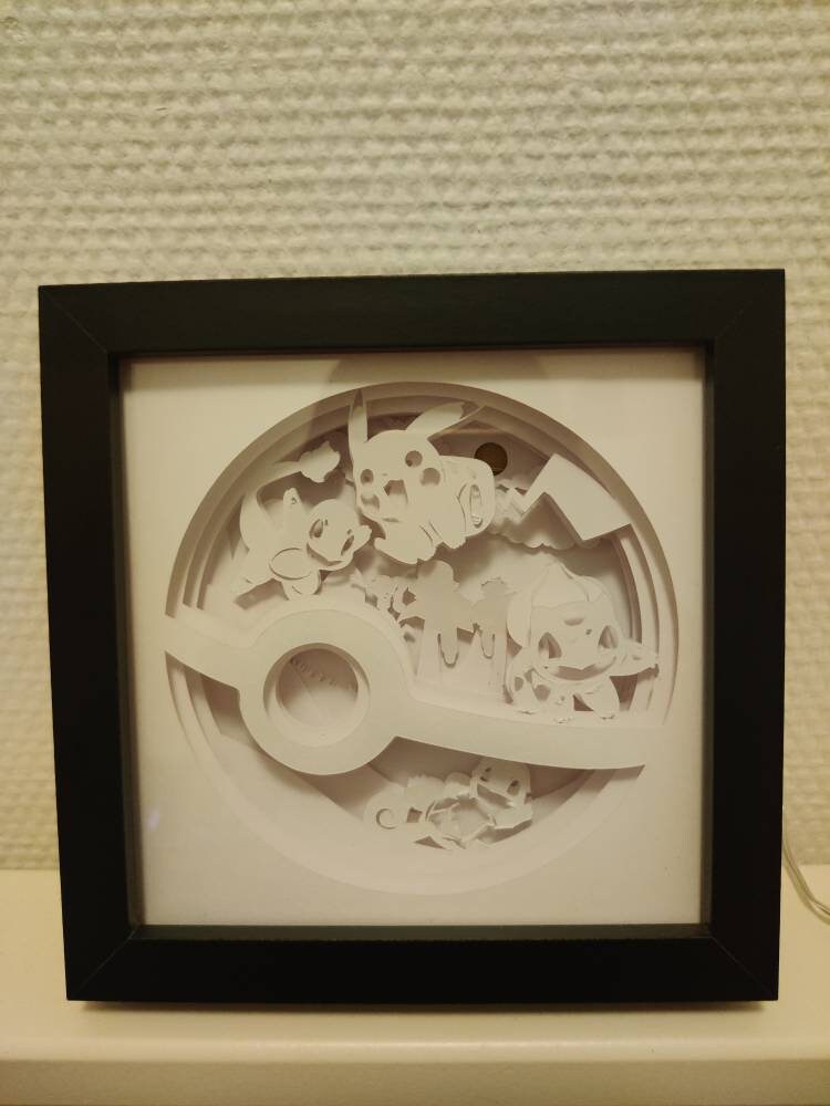 Amazing Pokémon-themed Light Frame lightbox - Etsy