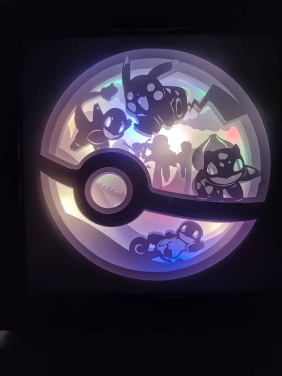 Amazing Pokémon-themed Light Frame lightbox - Etsy