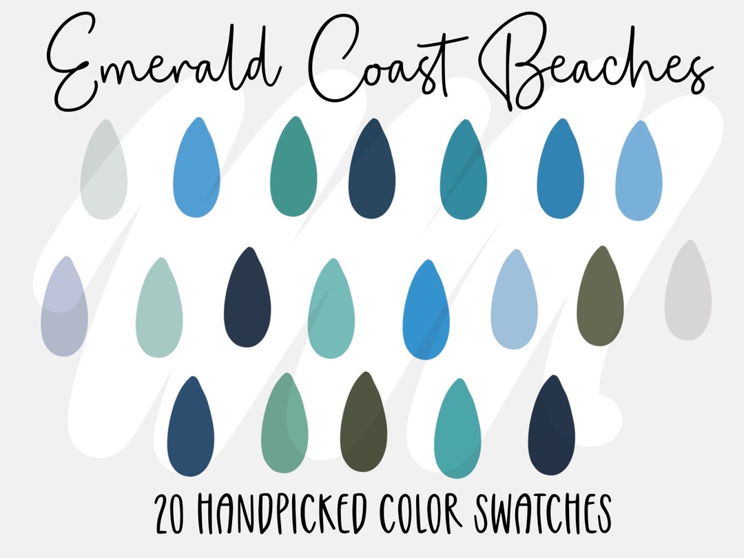 Procreate Palette, Beach Colors Color Swatch, Procreate Tool - Etsy