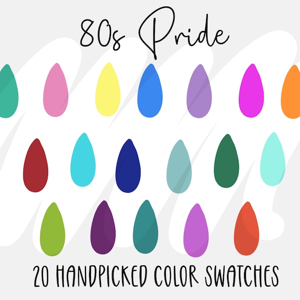 80s Color Palette - Etsy