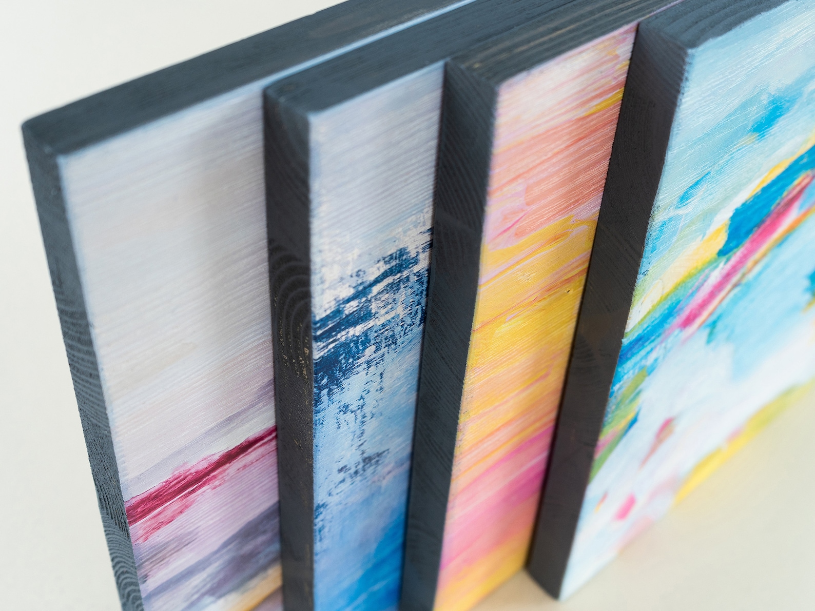 Wood Wall Art 3D Wood Tiles Abstract Wall Sculpture Modern Wood Art ...