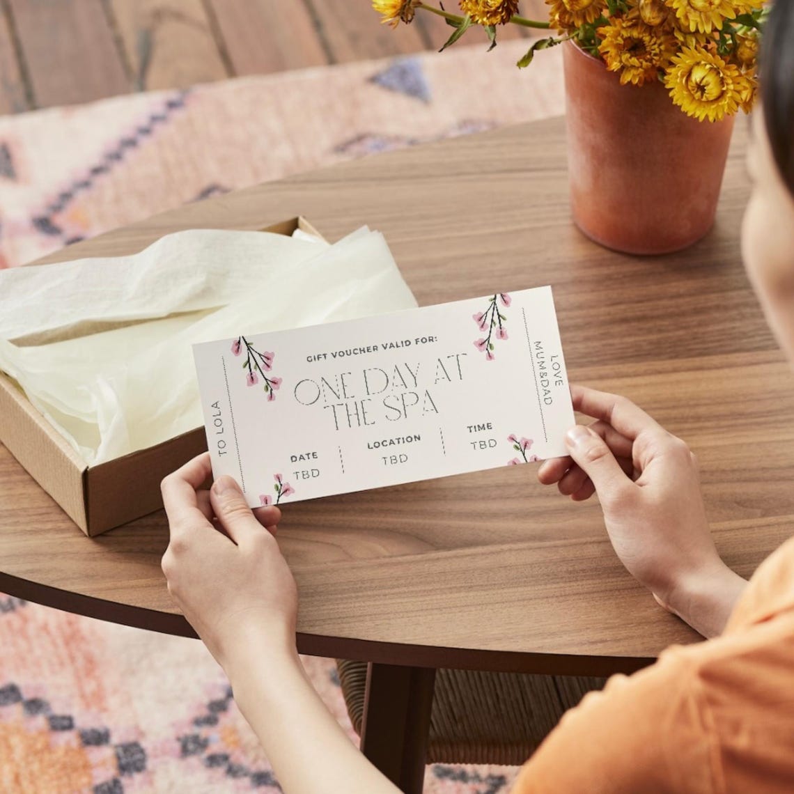 Spa Day Voucher - Instant Download- Editable Printable, Spa Voucher ...