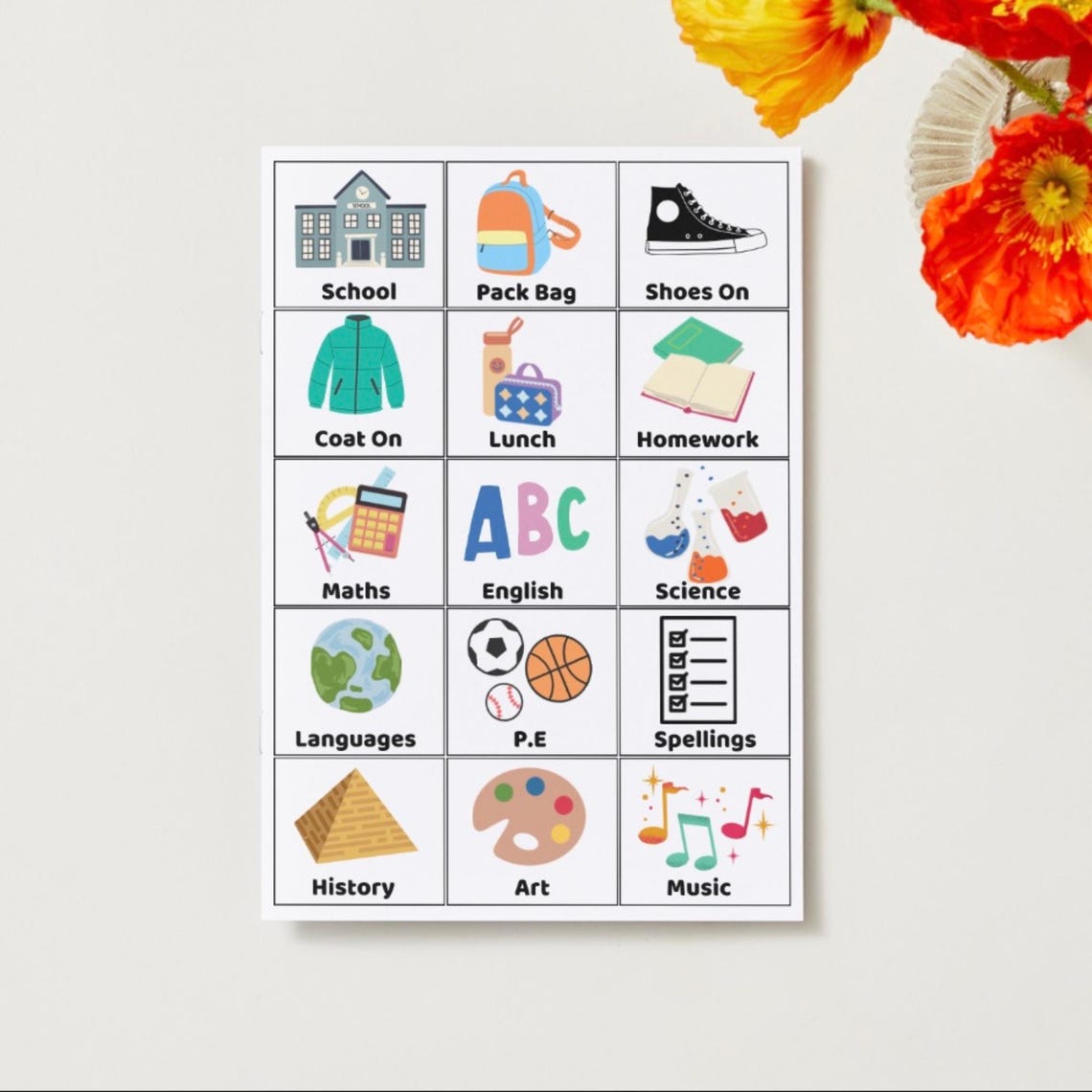 Daily Routine Cards Visual Schedule Toddler Chart for Kids Chore Chart ...