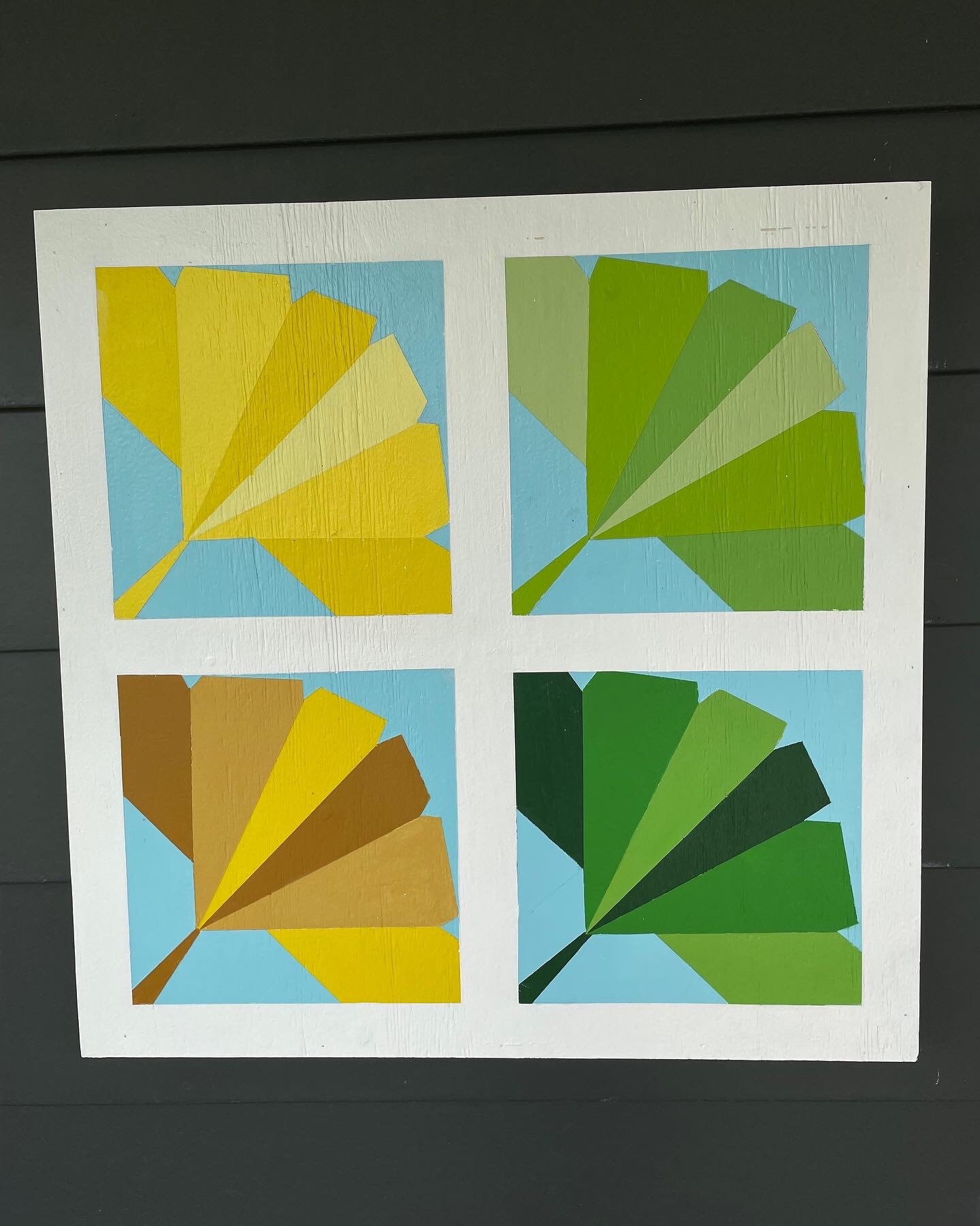 Ginkgo Leaf Barn Quilt - Etsy