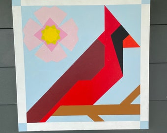 Cardinal Barn Quilt Pattern - Etsy