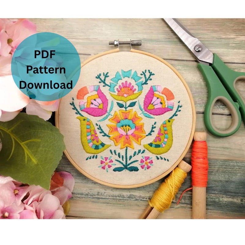 Spring Folk Art Patterns - Etsy