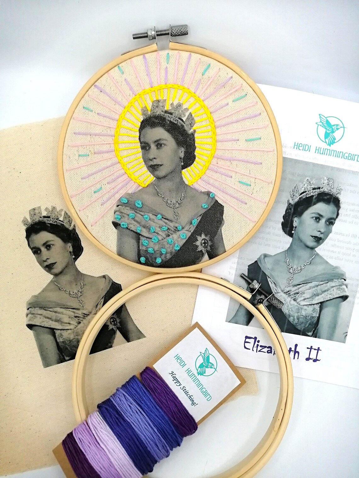 Heidi Hummingbird Queen Elizabeth II Vintage Photo Customise - Etsy