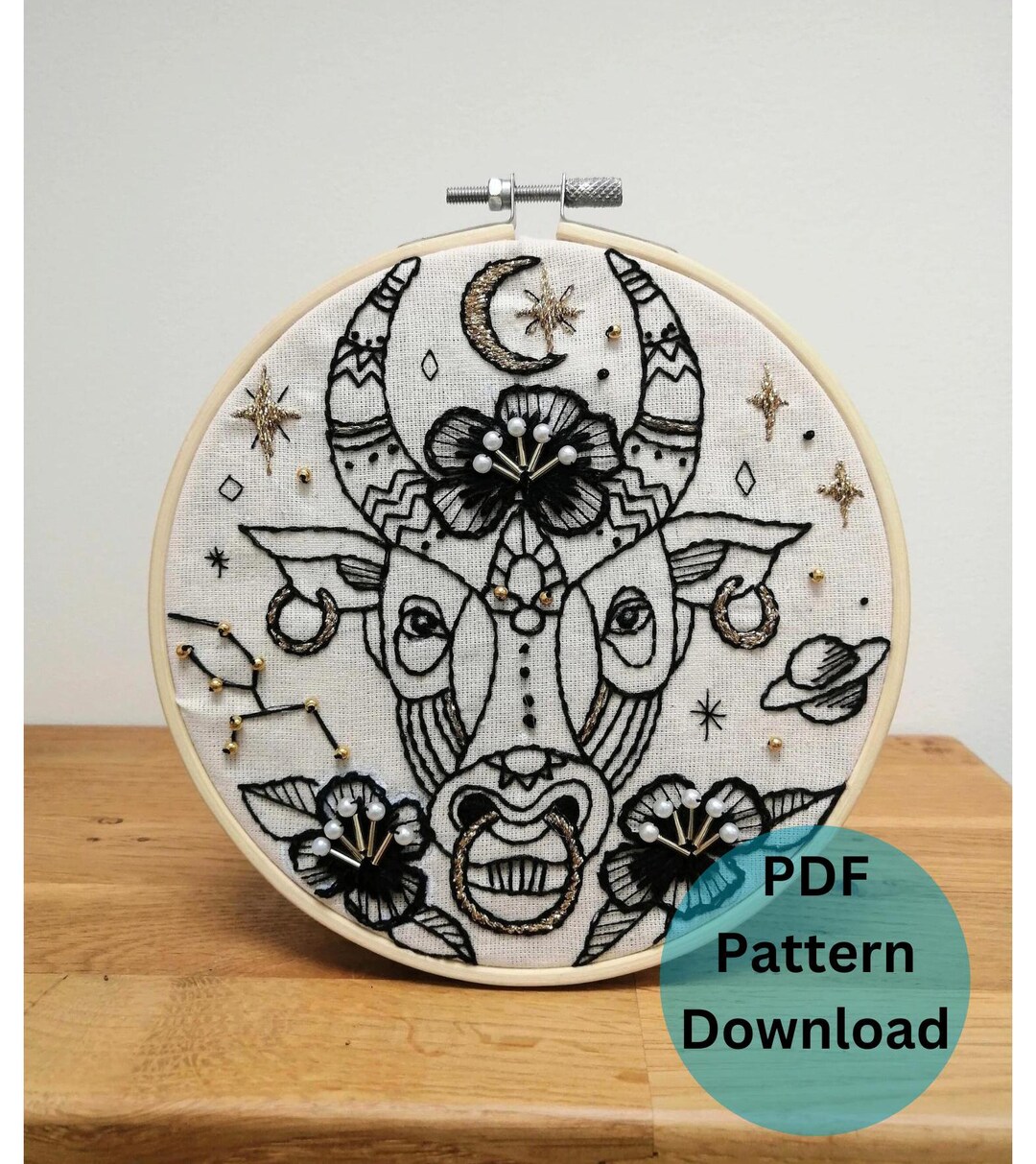 Heidi Hummingbird PDF PATTERN Download Taurus Starsign Zodiac Celestial ...