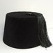 Red Velvet Fez Hat Genuine Egyptian Tarboosh With Black Tassel Hats ...