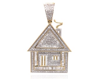 Diamond Trap House Pendant - Etsy