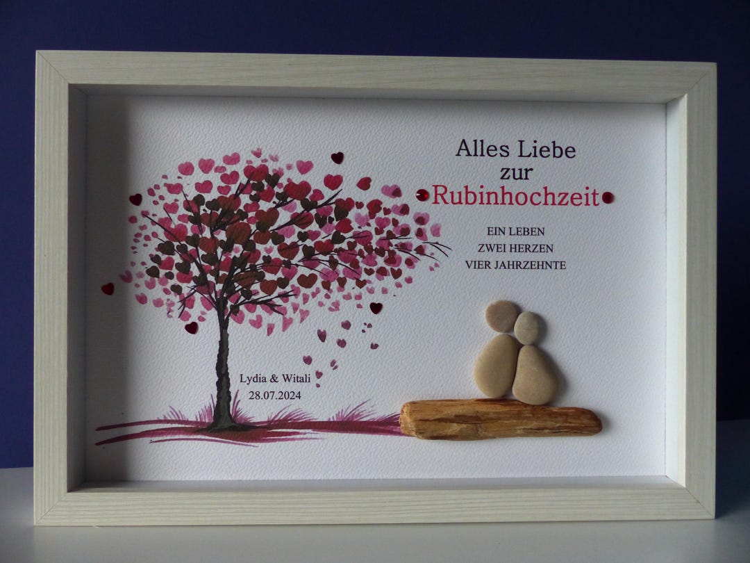 Wunderschöne Rubinhochzeit Geschenk Selber Machen Bild
