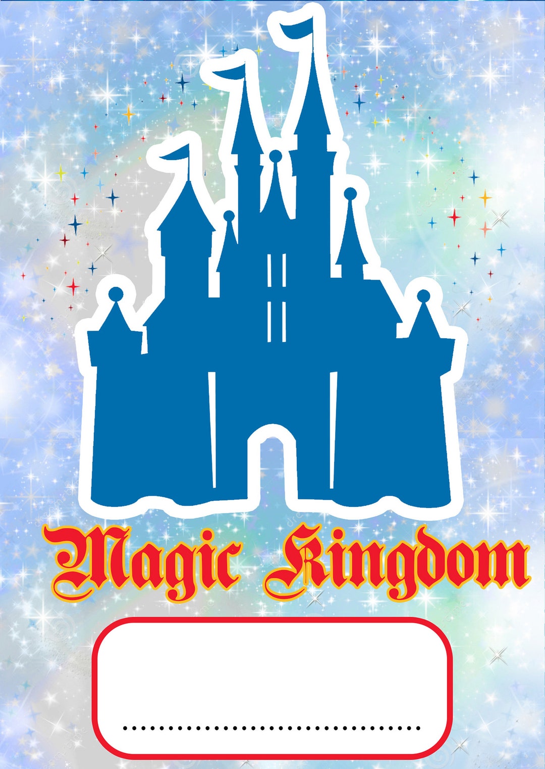 Magic Kingdom Checklist, Printable Card - INSTANT DOWNLOAD - Etsy