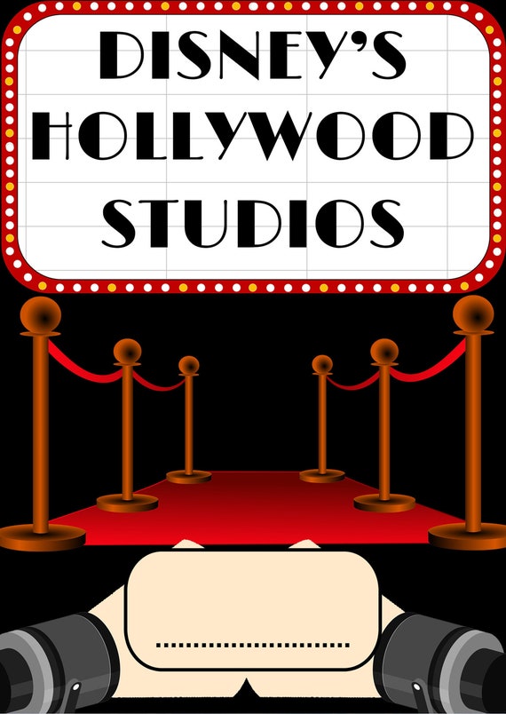 Hollywood Studios Checklist Printable Card INSTANT DOWNLOAD - Etsy