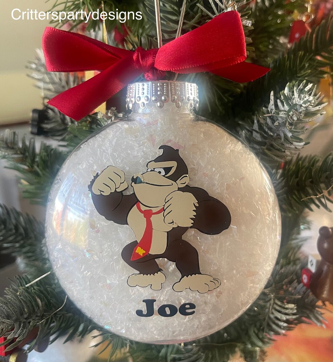 Personalized Donkey Kong Ornament, Donkey Kong Gift - Etsy