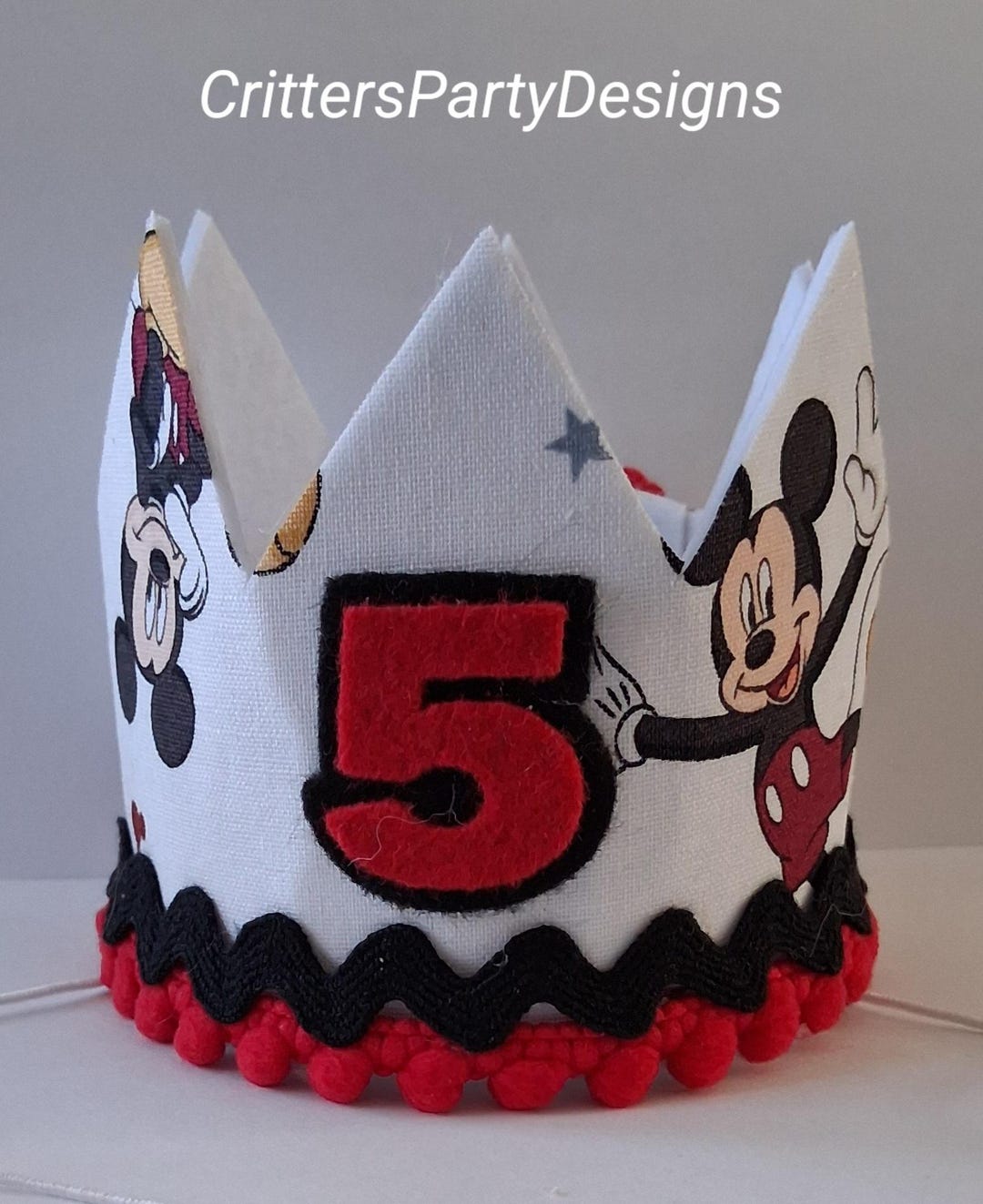 Mouse First Birthday "mini" Crown, Mouse First Birthday Apparel - Etsy