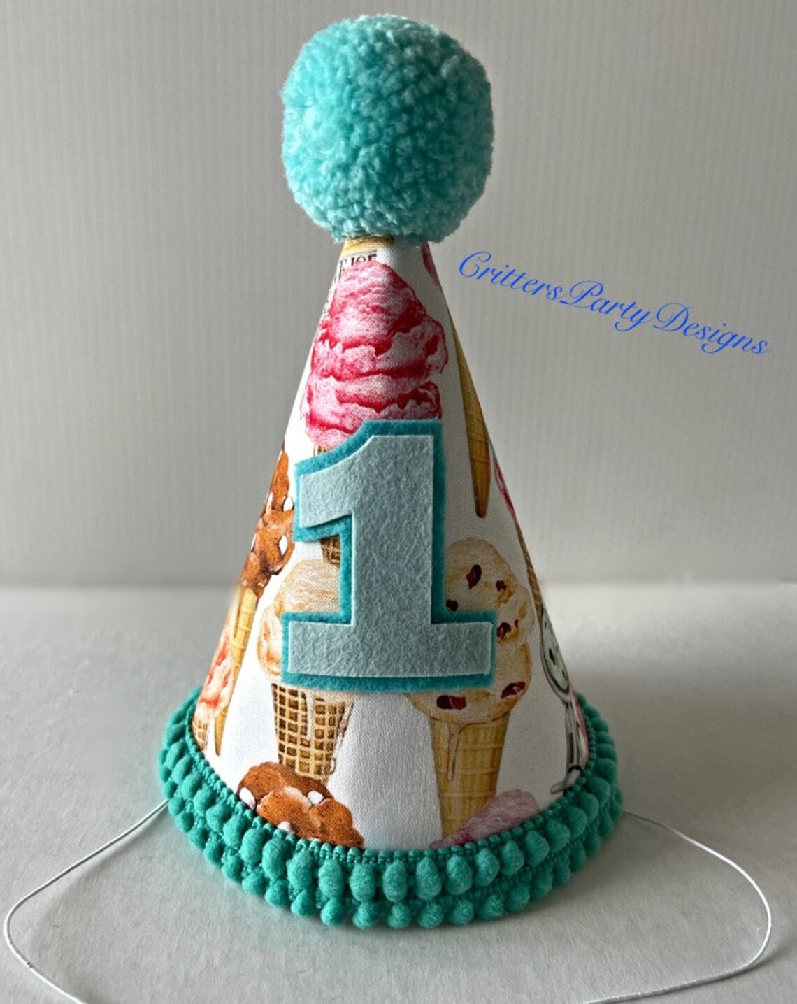 Ice Cream First Birthday Hat, First Birthday Accessories - Etsy