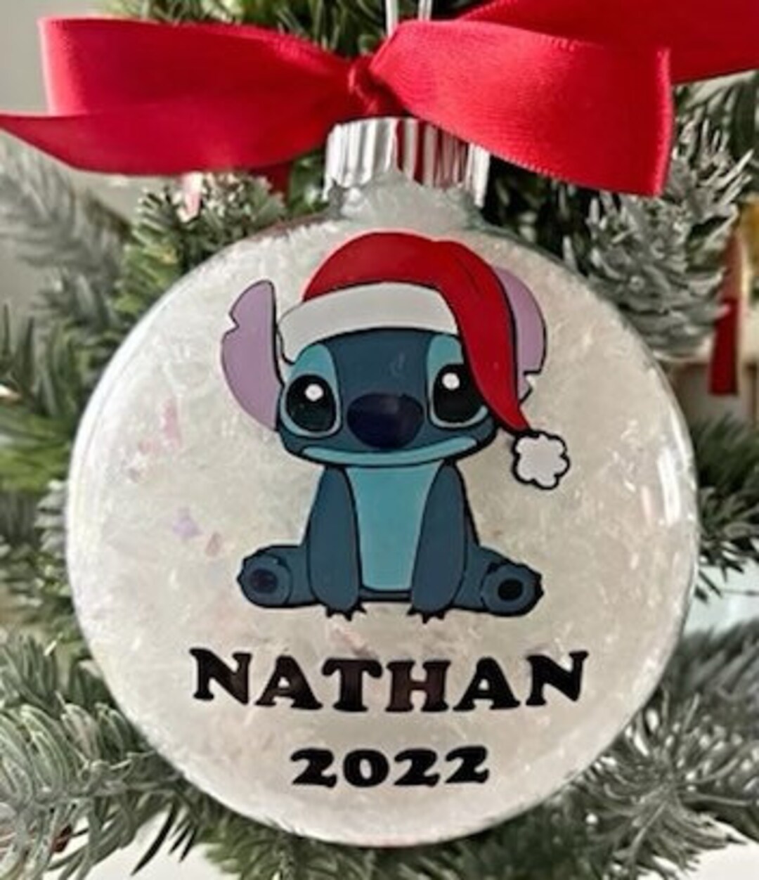 Personalized Stitch Ornament, Stitch Custom Ornament, Lilo and Stitch ...