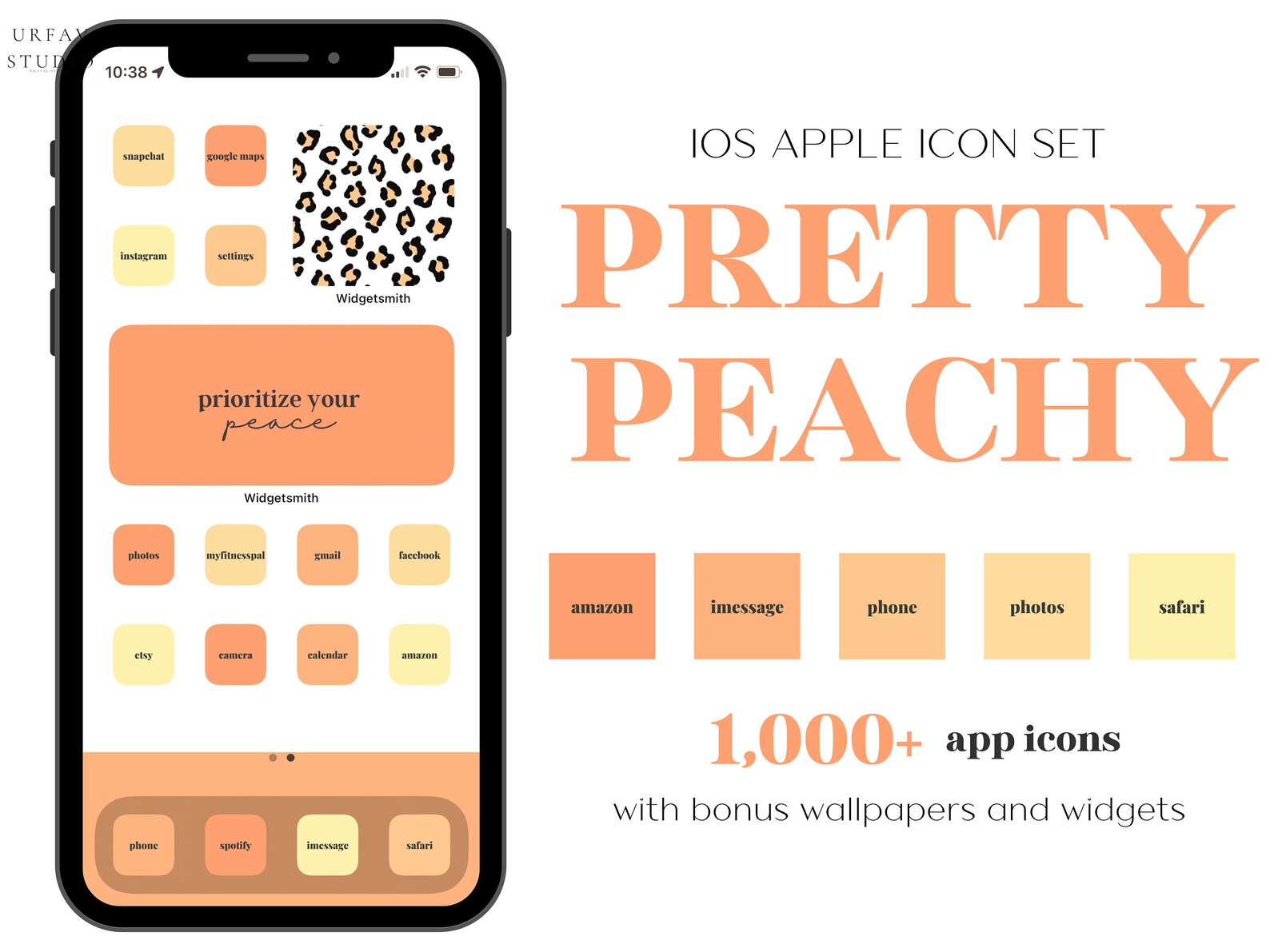Pretty Peachy App Icon Set, 1000 Icons With Bonus Wallpapers and ...