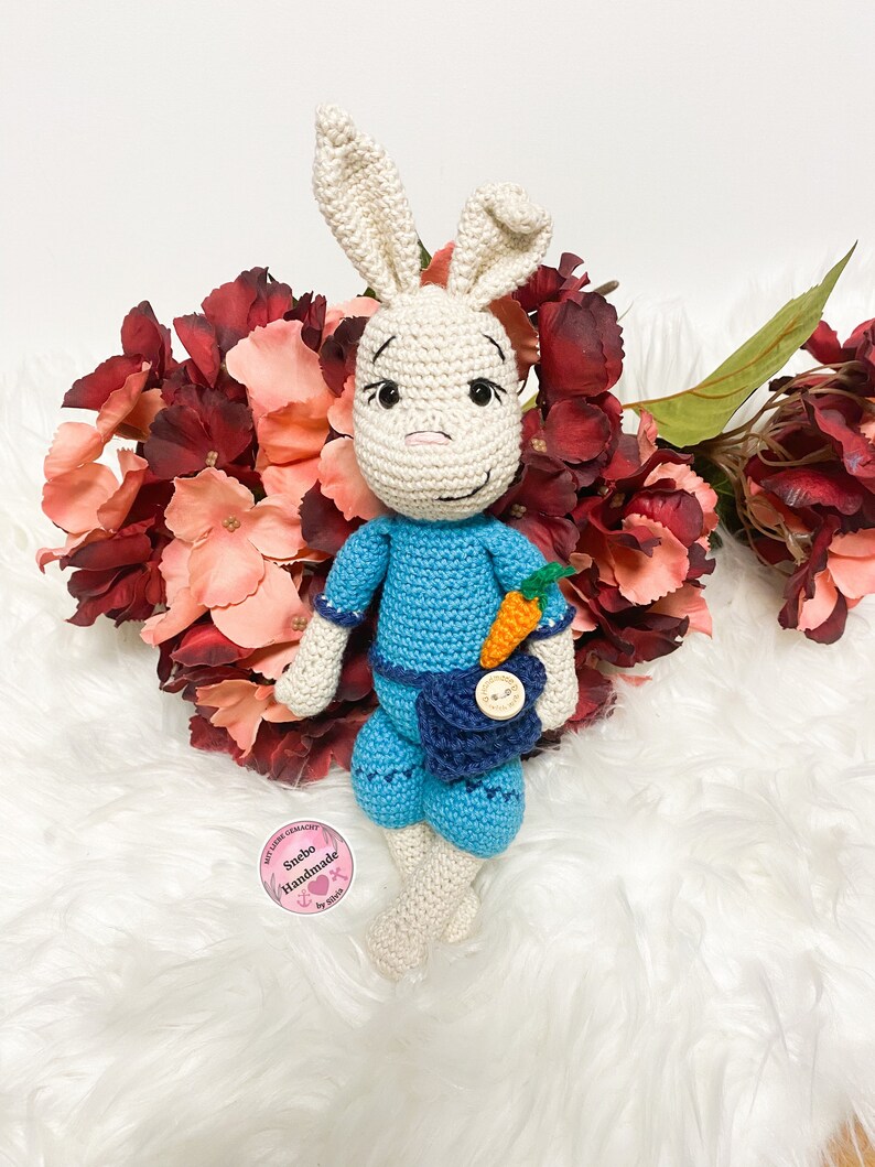 Crochet Pattern Bunny Knick, Amigurumi, German PDF, Crochet Animal ...