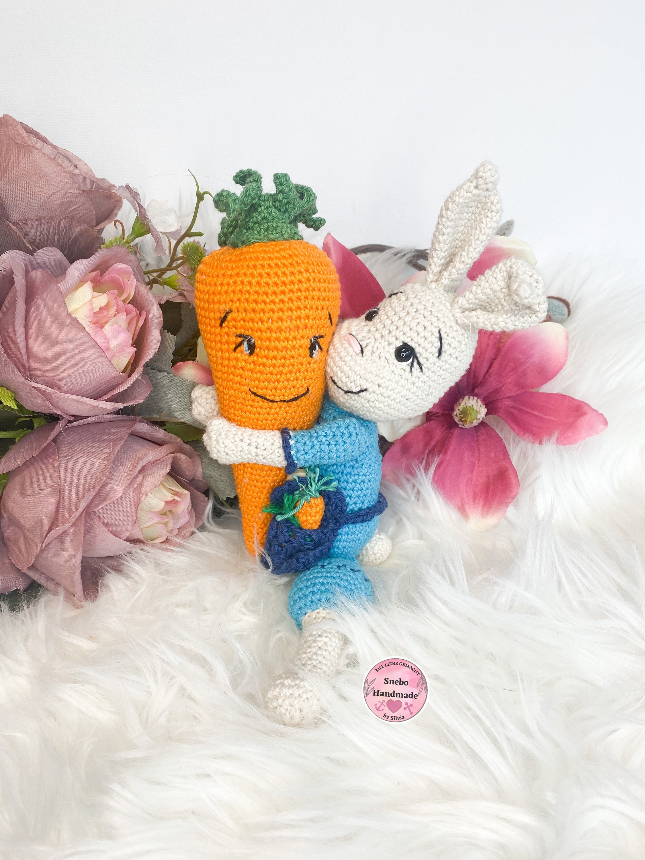 Crochet Pattern Bunny Knick, Amigurumi, German PDF, Crochet Animal ...