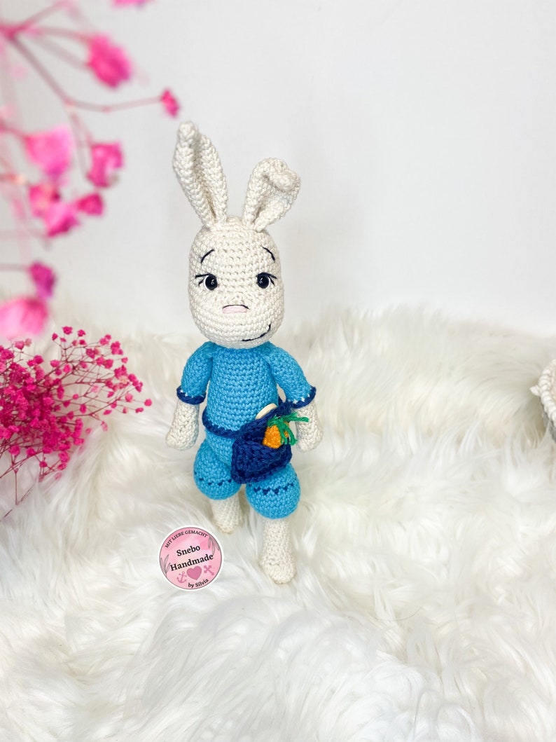 Crochet Pattern Bunny Knick, Amigurumi, German PDF, Crochet Animal ...