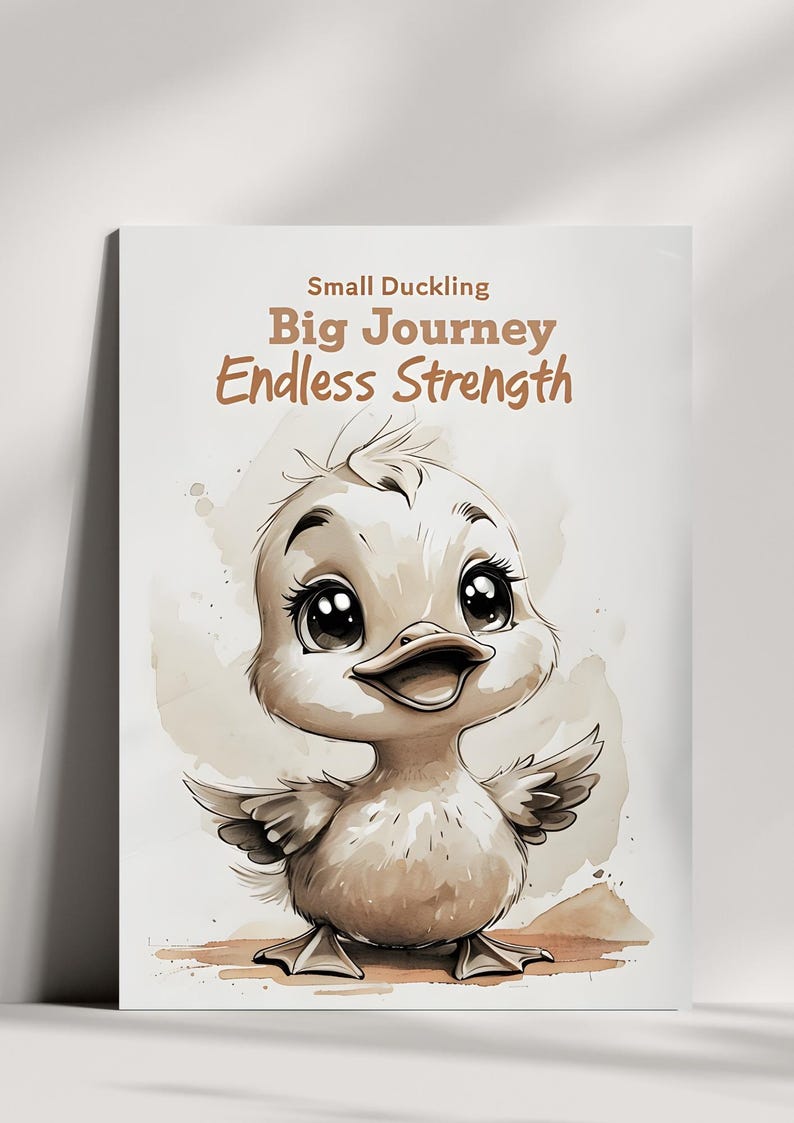 Printable Nursery Small Duckling Poster Premature Baby Wall Art Small ...